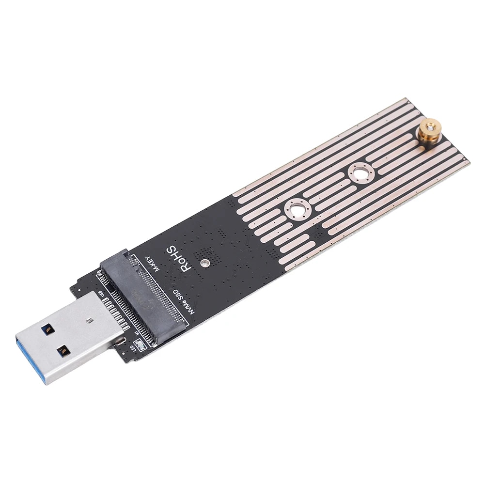 M.2 NVME Hard Disk Converter USB3.1 SSD Converter Plug and Play SSD To ...