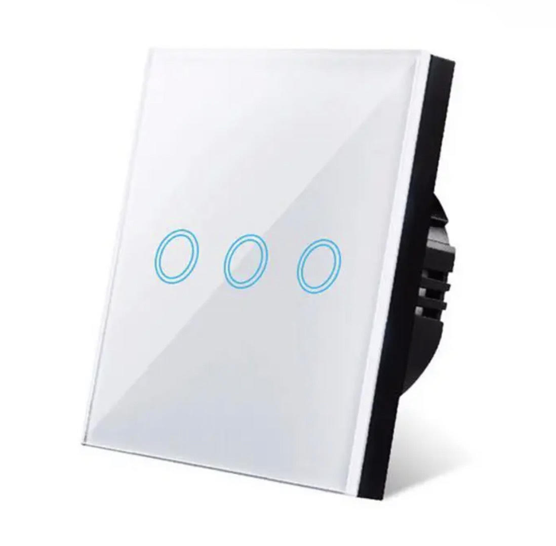 Touch Switch Led Panel Wall Light Switches Tempered Crystal Glass Lamp ...