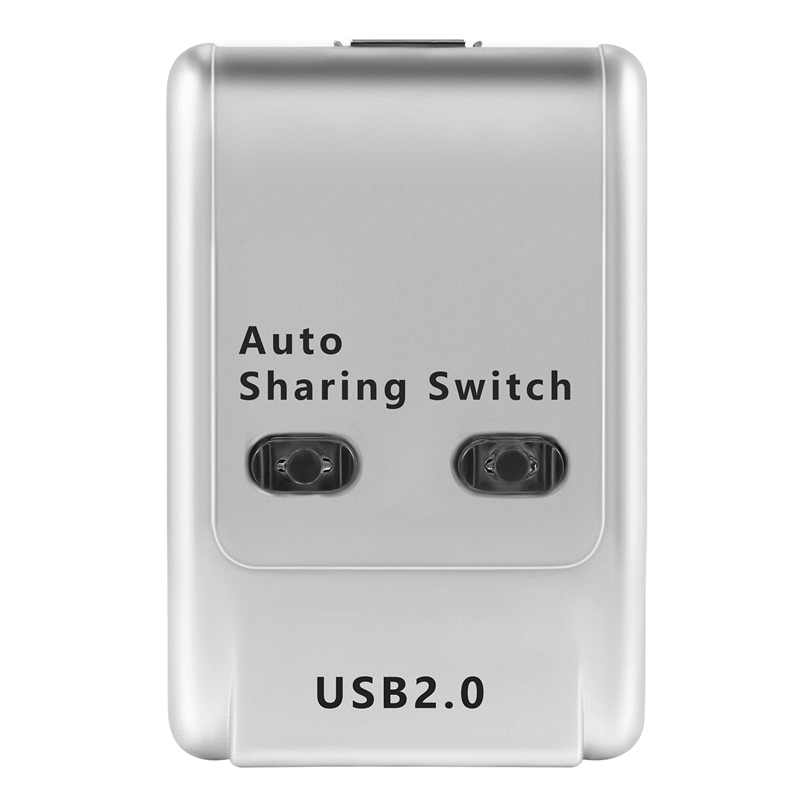 USB 2.0 Auto Sharing Switch 2 Port HUB Adapter Switcher for 2 PC ...
