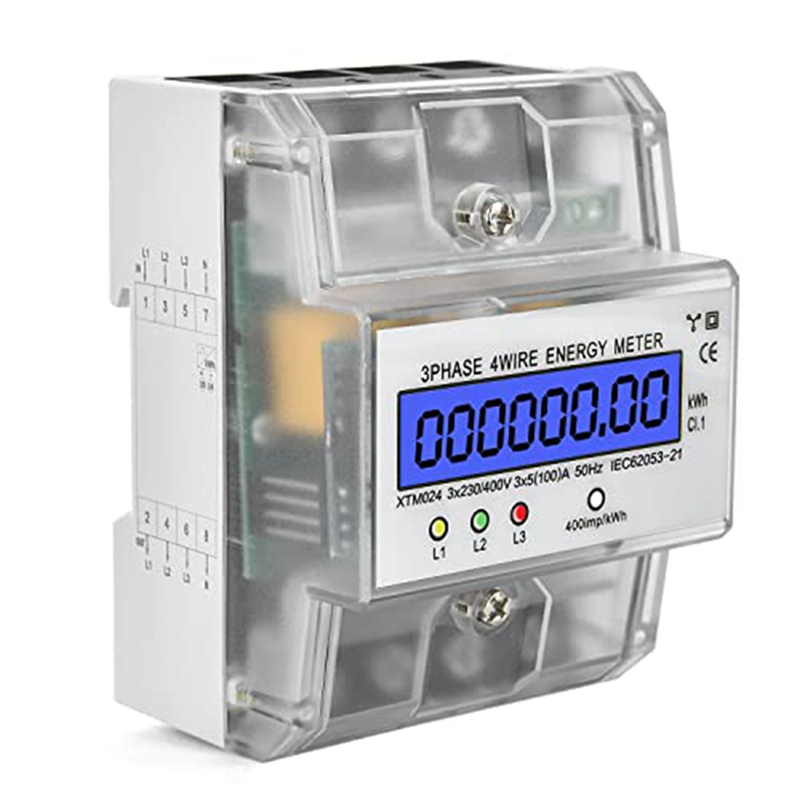 1 PCS 3 Phase 4P KWh Meter Energy Meter Digital Electric Power Meter ...