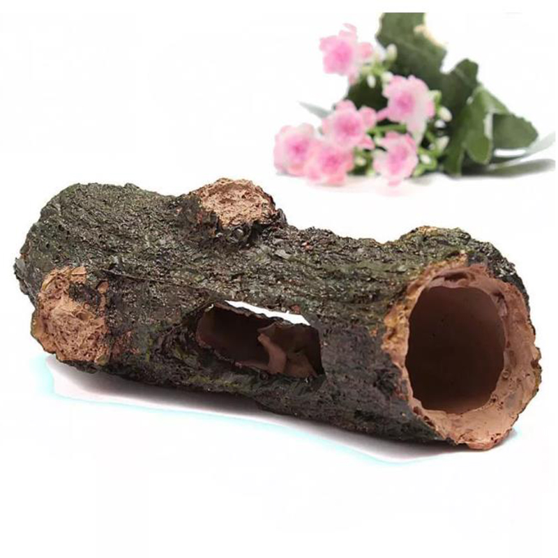 New Arrival Aquarium Ornament Hollow Hole Log Tree Tunnel Cave Fish ...