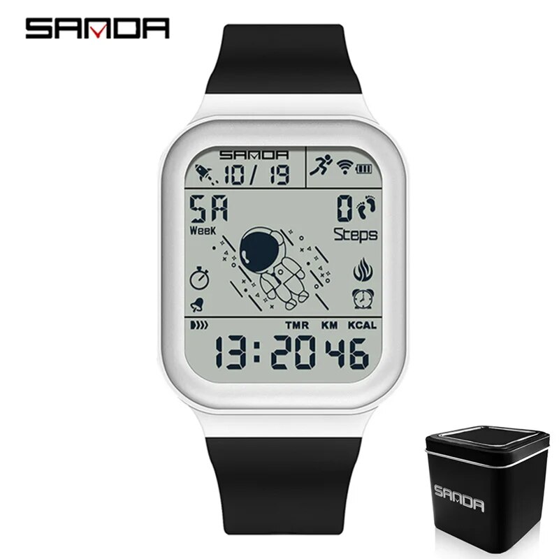 SANDA 6101 Step Calorie Electronic Outdoor Sports Waterproof Astronaut ...