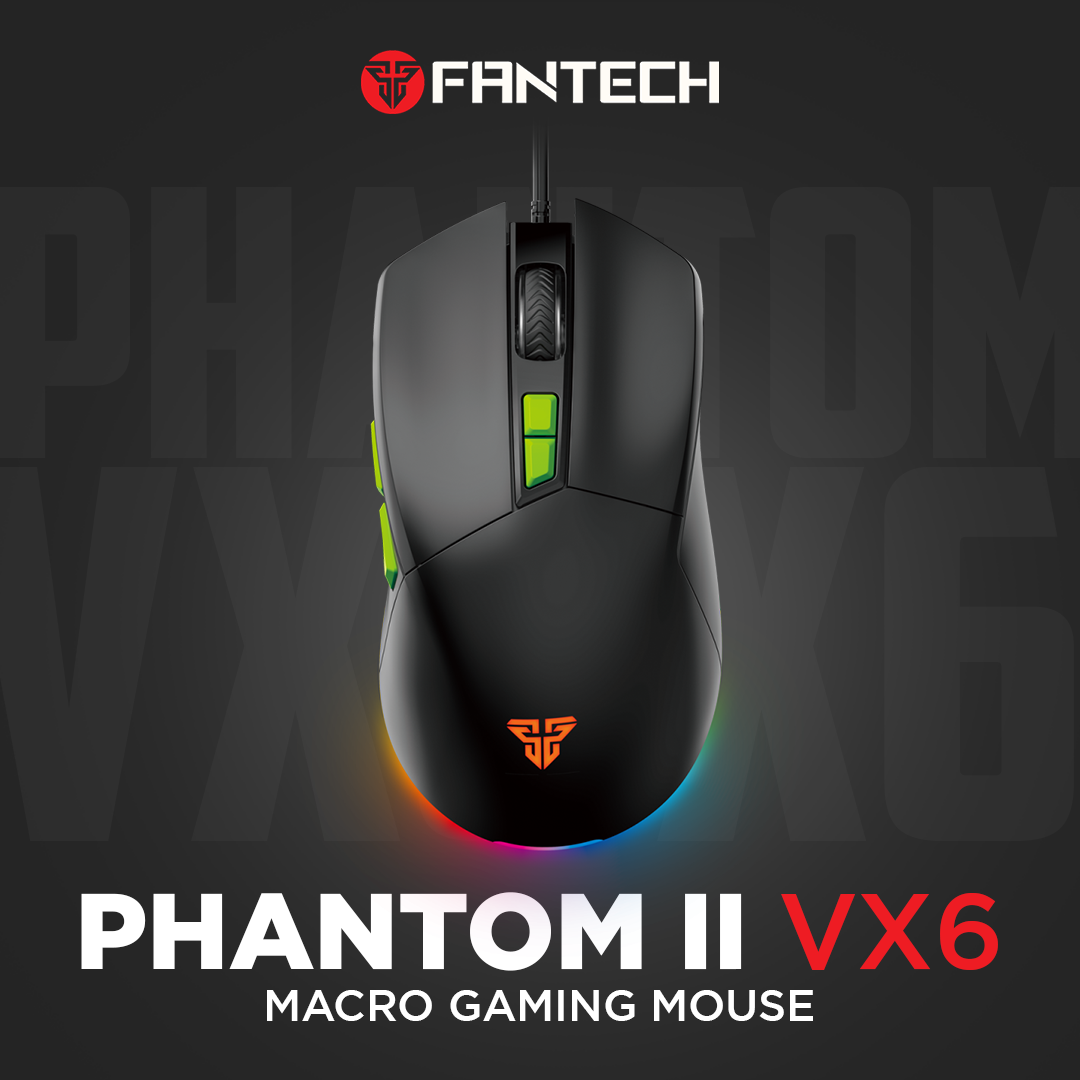 FANTECH PHANTOM II VX6 - Macro RGB Gaming Mouse | Daraz.lk