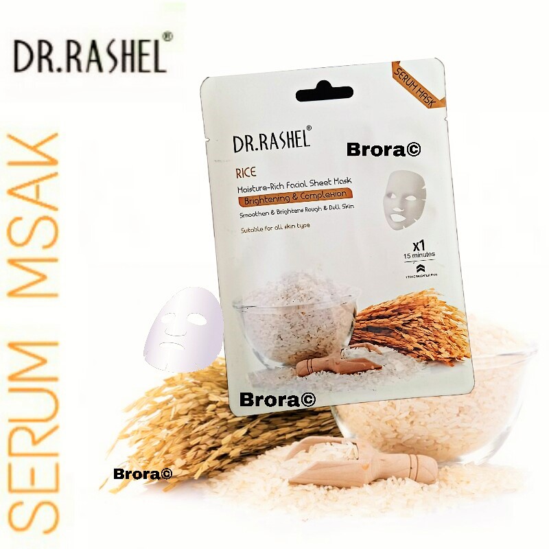 Dr.Rashel Rice Sheet face Mask With Serum Brightening & Completion Of ...
