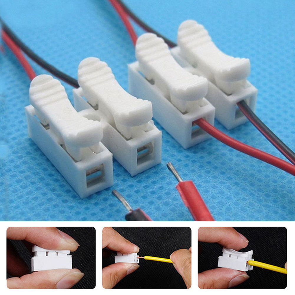 30 Pcs Self Locking Electrical Cable Connectors Quick Splice Lock Wire ...