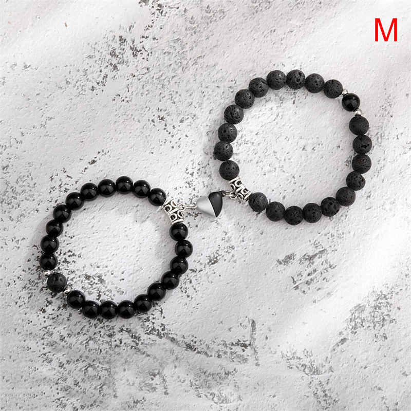 2021 Fashion 2pcs/set Natural Stone Beads Yoga Bracelet For Lovers ...