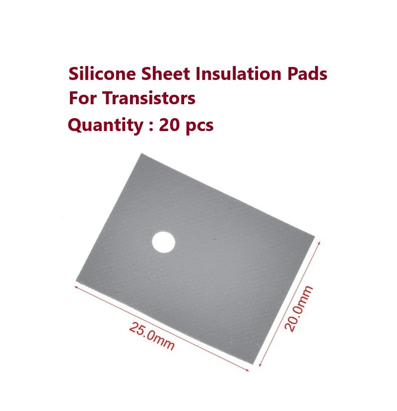20 pcs of Silicone Insulating Pads for Transistors | Daraz.lk