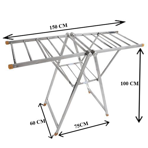 Heavy Duty Stainless Steel Cloth Drying Rack Luxury Cloth Dryers Stand ...