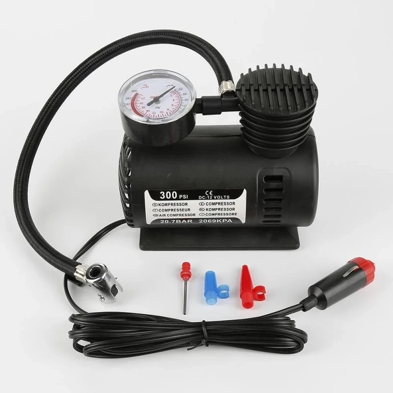 Portable 300 PSI DC 12V Auto Car Mini Air Compressor Electric Tire ...