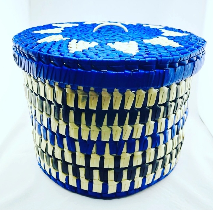 Eco friendly palmyra storage basket with lid | Daraz.lk