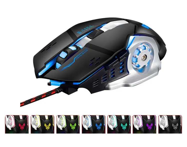 X1 USB Gaming Mouse [7D] 7 Keys Sniper Laser Optical 7D RGB Fashion ...