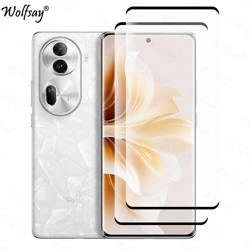 3D Curved Edge Tempered Glass For Oppo Reno 11 5G Screen Protector For ...