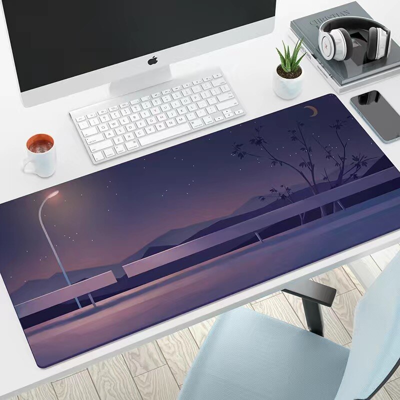 Large Mouse Pad Xxl Anti-slip Natural Rubber Locking Edge Gaming Mouse ...