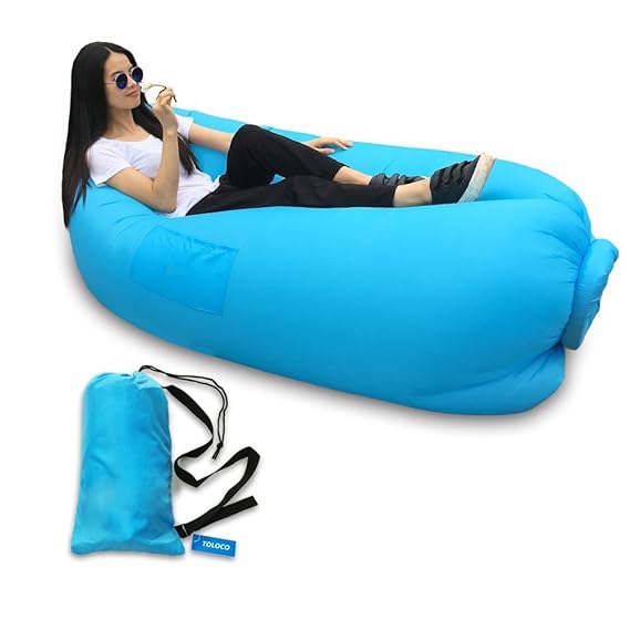 Cloud Lounger Inflatable Bed Air Filled Balloon sofa | Daraz.lk