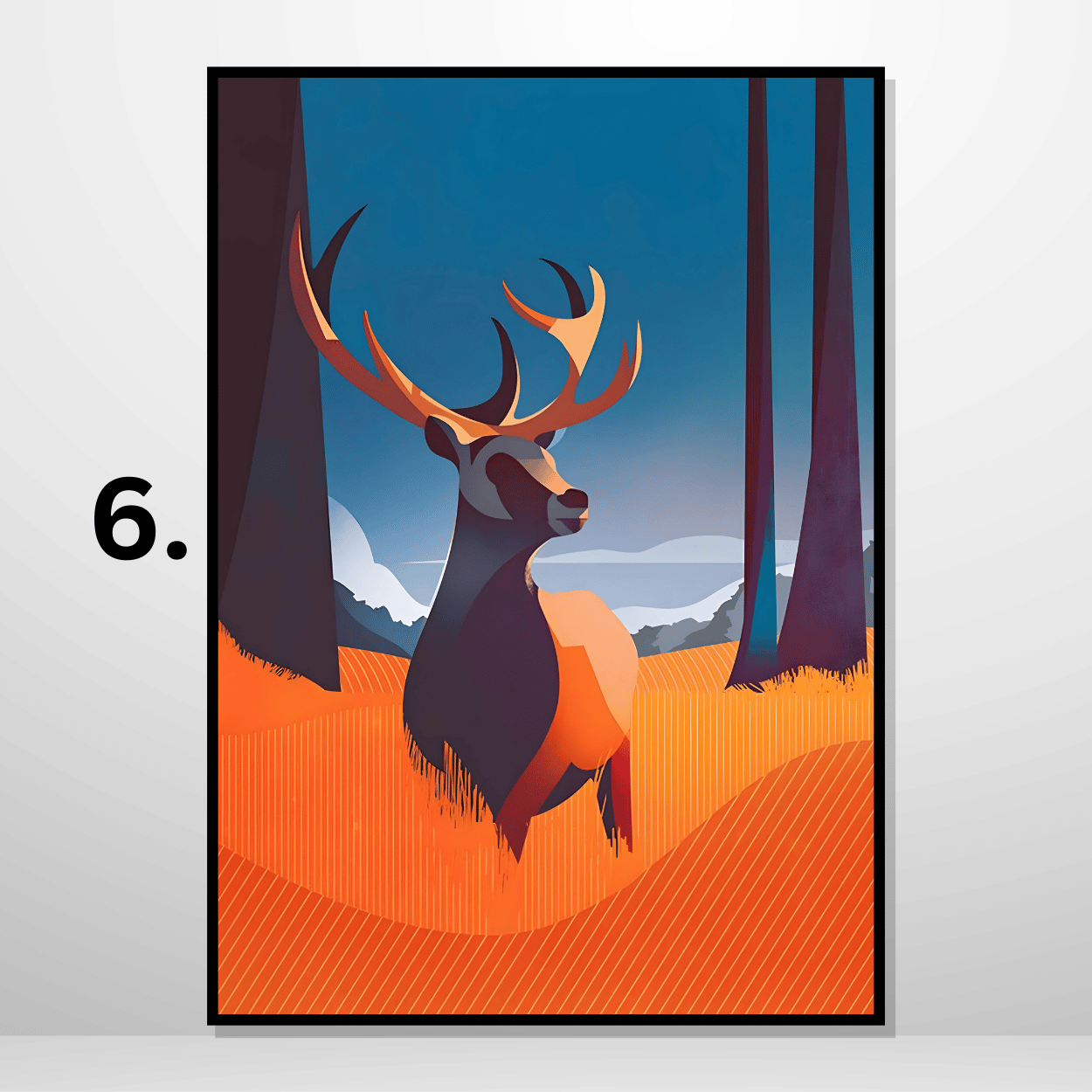 A3/A4 Size Framed wall posters beautiful nature Animals Art elegant ...