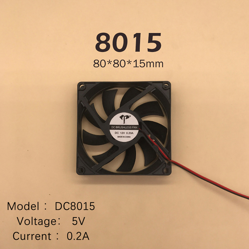 DC Brushless Fans Computer Case Cooling Fan 5V 12V 24V Sleeve Bearing CPU Cooling Fan with Two ...