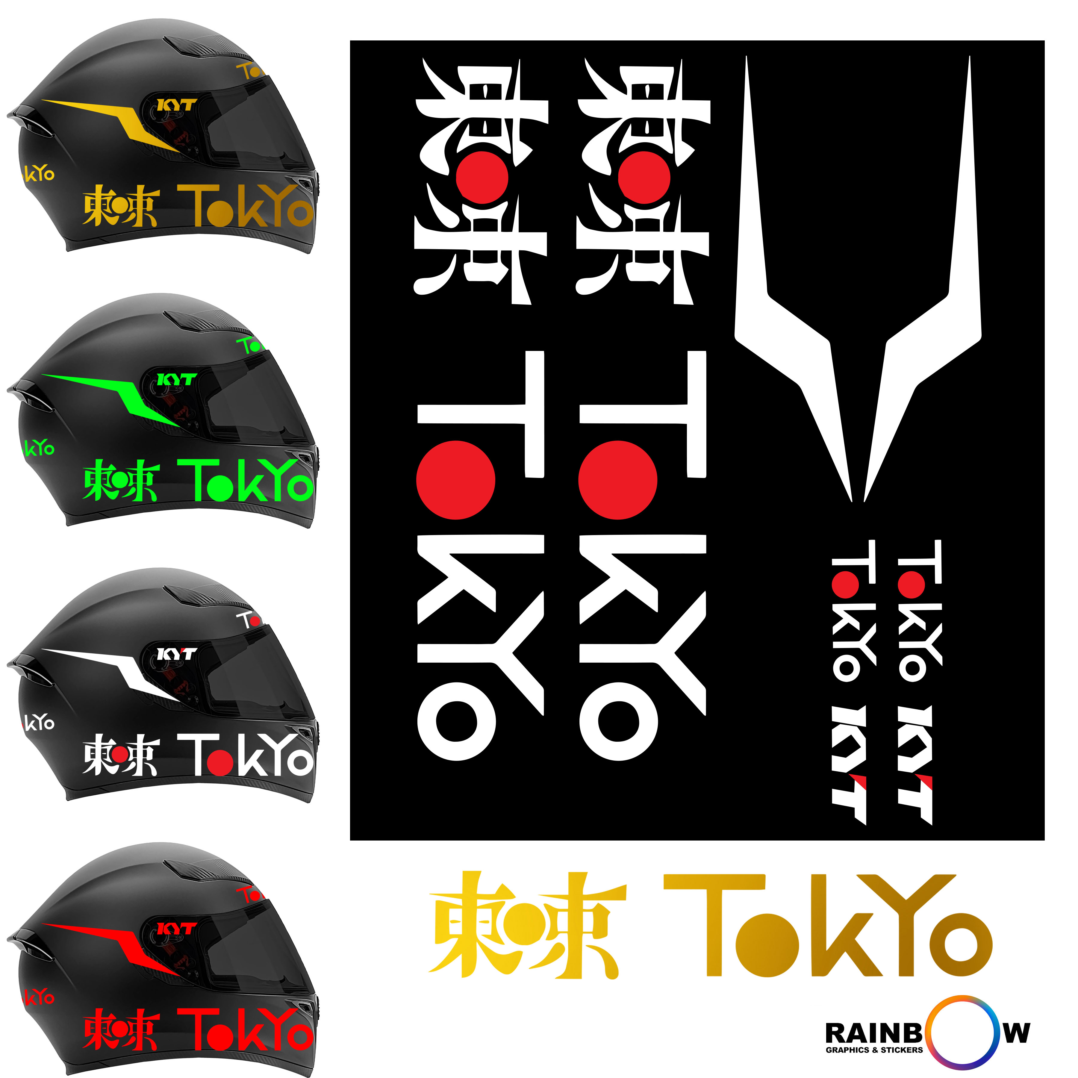 TOKYO Stickers For Helmet | Daraz.lk
