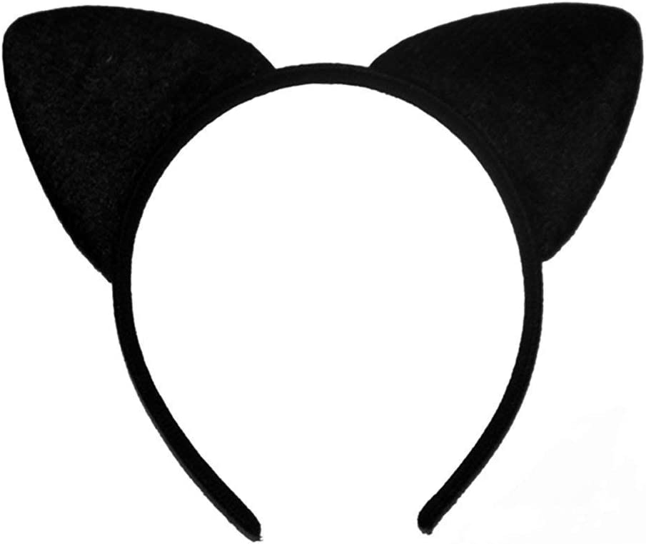 Cute Cat Ears Head Band, Alice Band, Black Fuzzy Ears, Kawaii | Daraz.lk