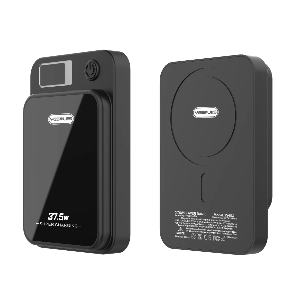 YesPlus 10000mAh Magnetic High Quality External Battery Powerbank USB ...