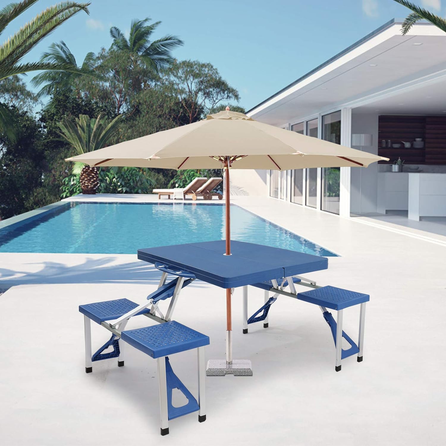 Portable Lightweight Folding Picnic Table | Daraz.lk