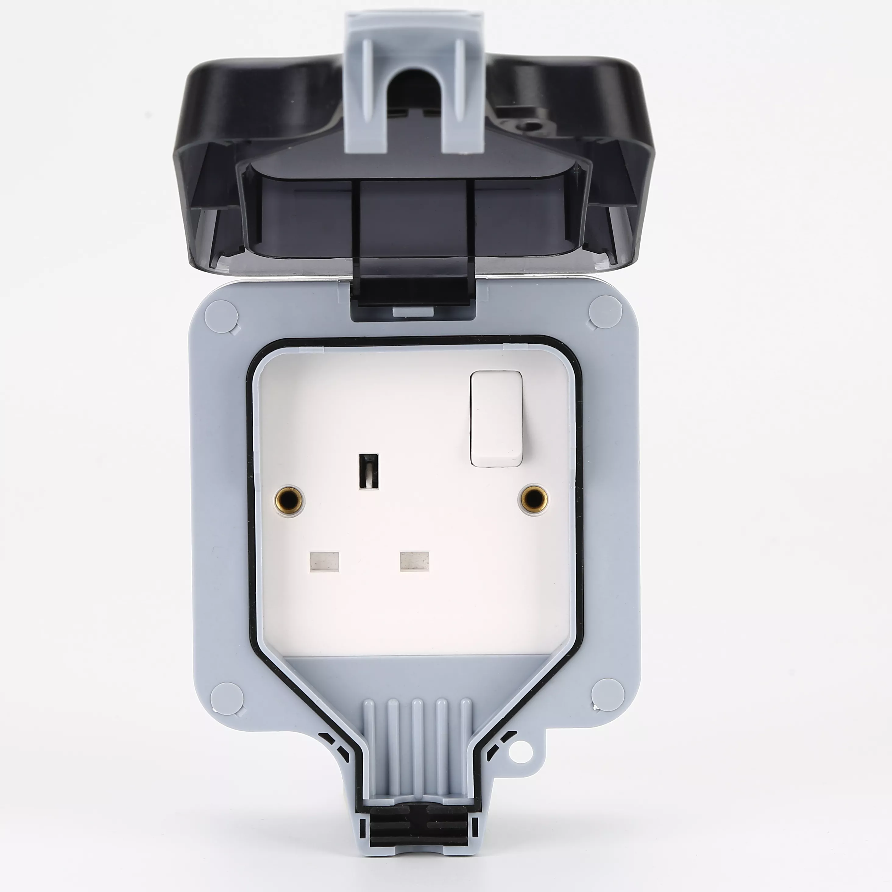 Waterproof Ground Floor FULLY POLYCARBONATE Switch Box Garden Socket ...