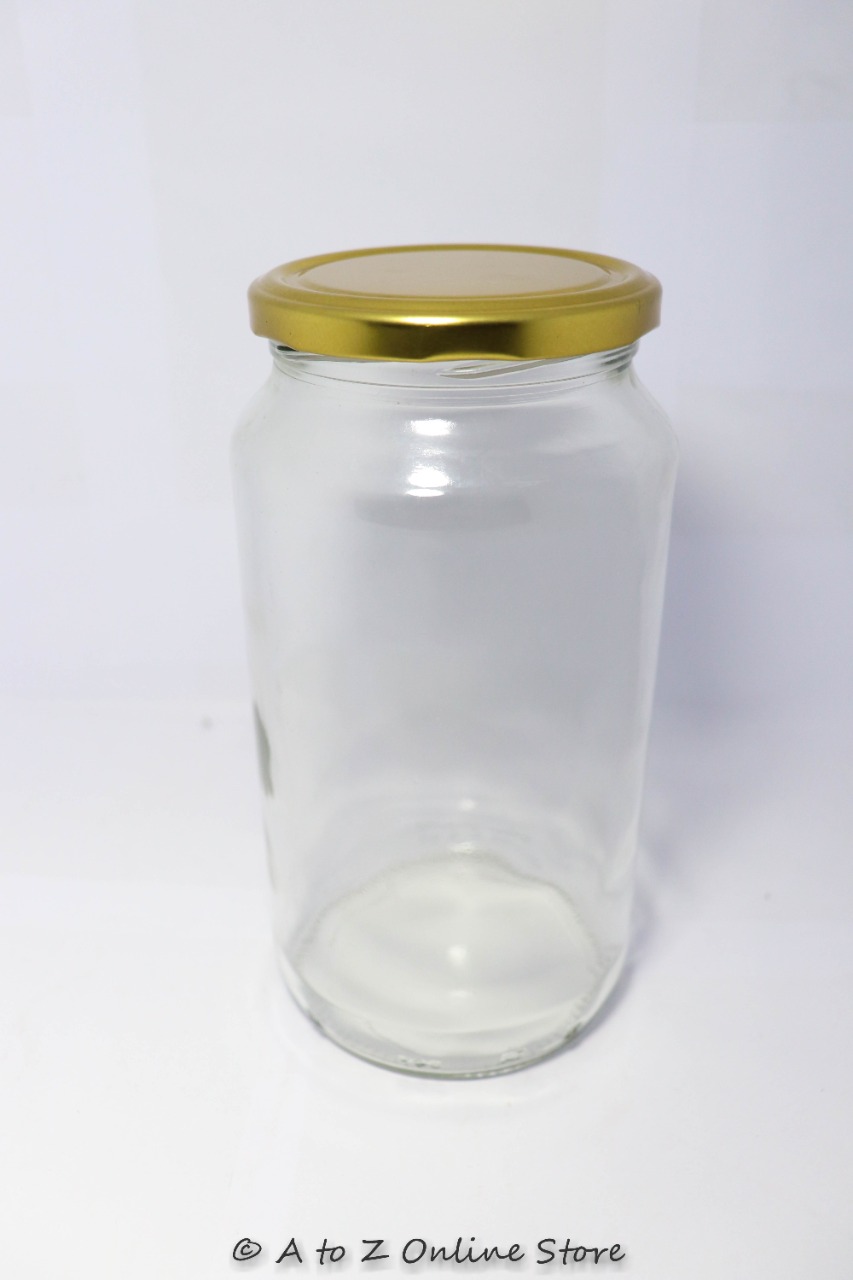 1 Pcs Glass Round Jar Bottle 550 ml Spicy/Grains Jar Glass Bottle No ...