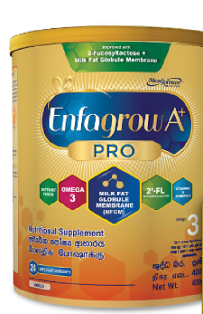 Enfagrow Pro A+ Stage 3 Milk Formula For Children Aged 1 To 3 Years - 400G, Vanilla Flavour ...