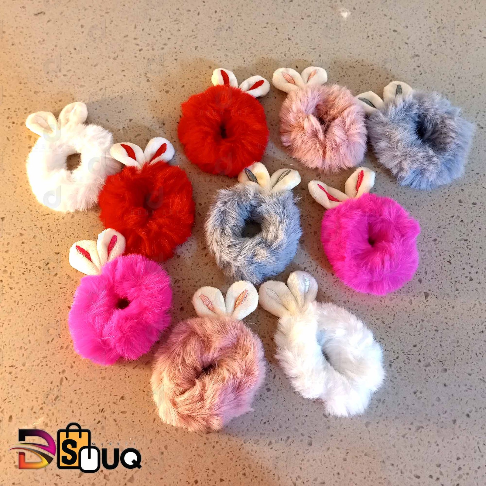 Rabbit Plush Elastic Hair Bands Sweet Pintail Ties | Daraz.lk