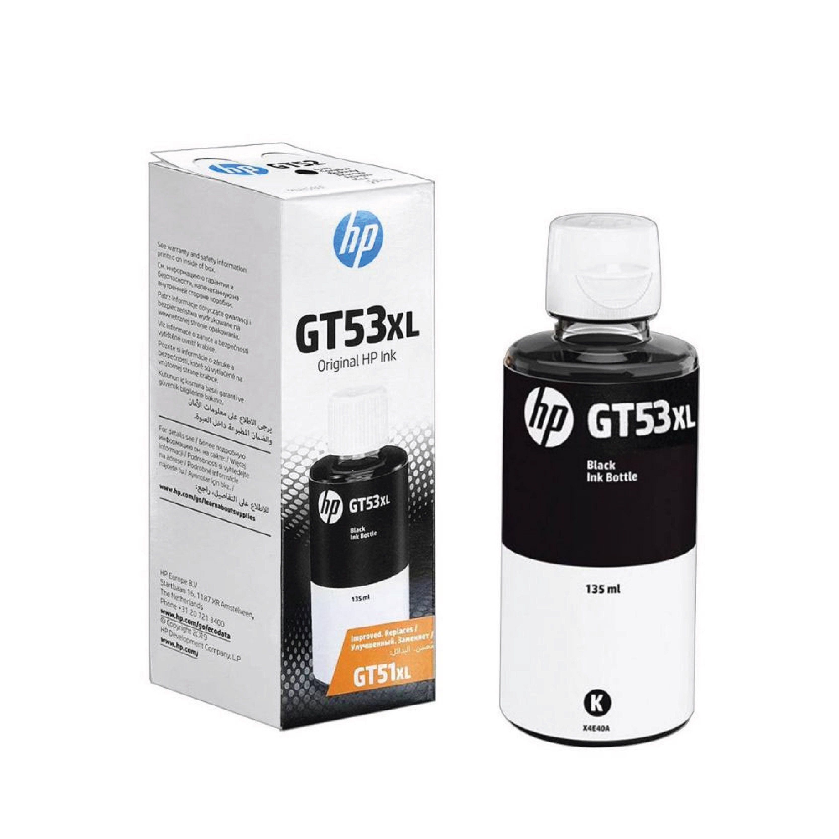 100% GENUINE HP GT53XL Black Ink Bottle - 135ml | Daraz.lk
