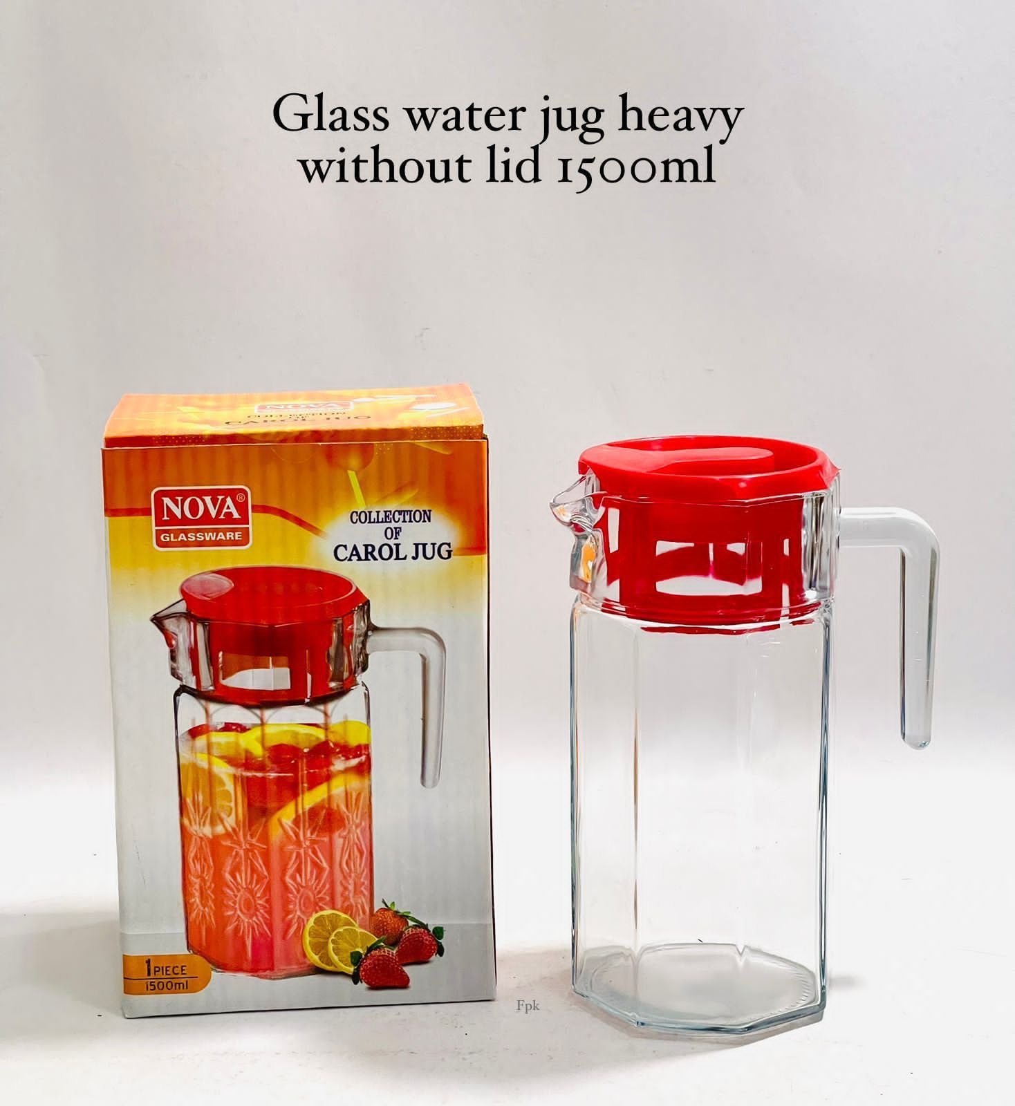 Buy Glass Water Jug 1500ml Heavy / Collection of Carol Jug / Ju