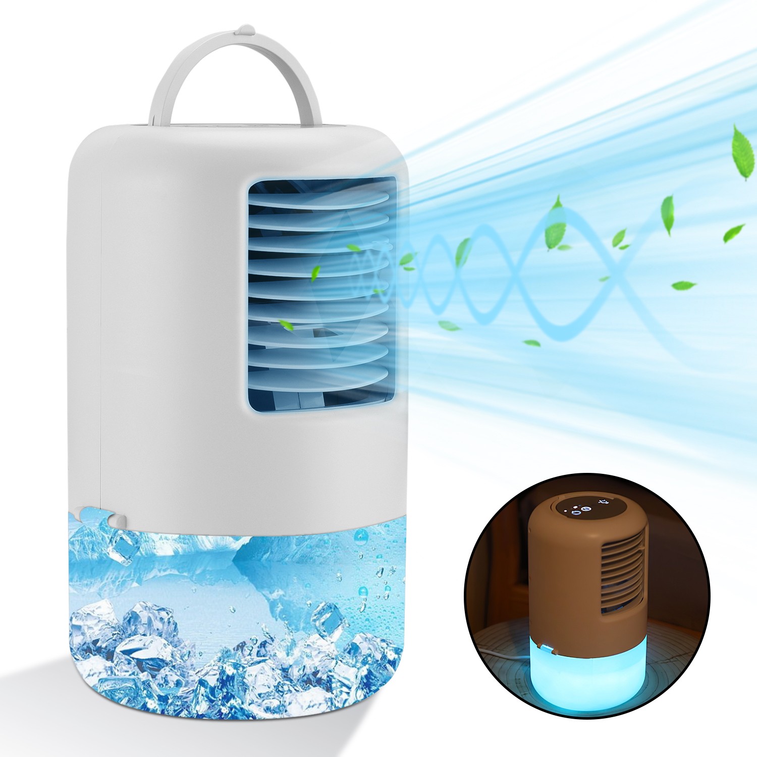 Air Conditioner Fan Desktop Air Conditioning Fan 4-in-1 Fast Air Cooler ...