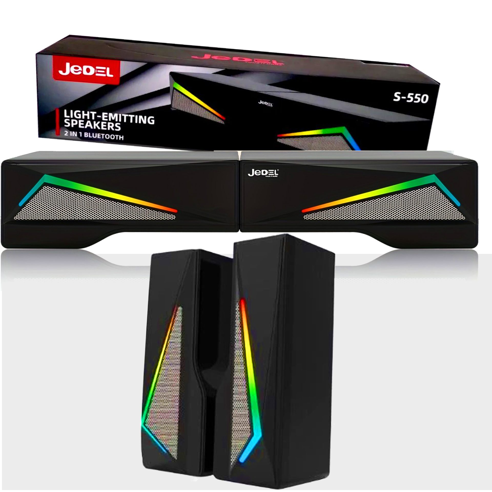 Jedel S550 High Quality RGB Computer Speaker | Daraz.lk