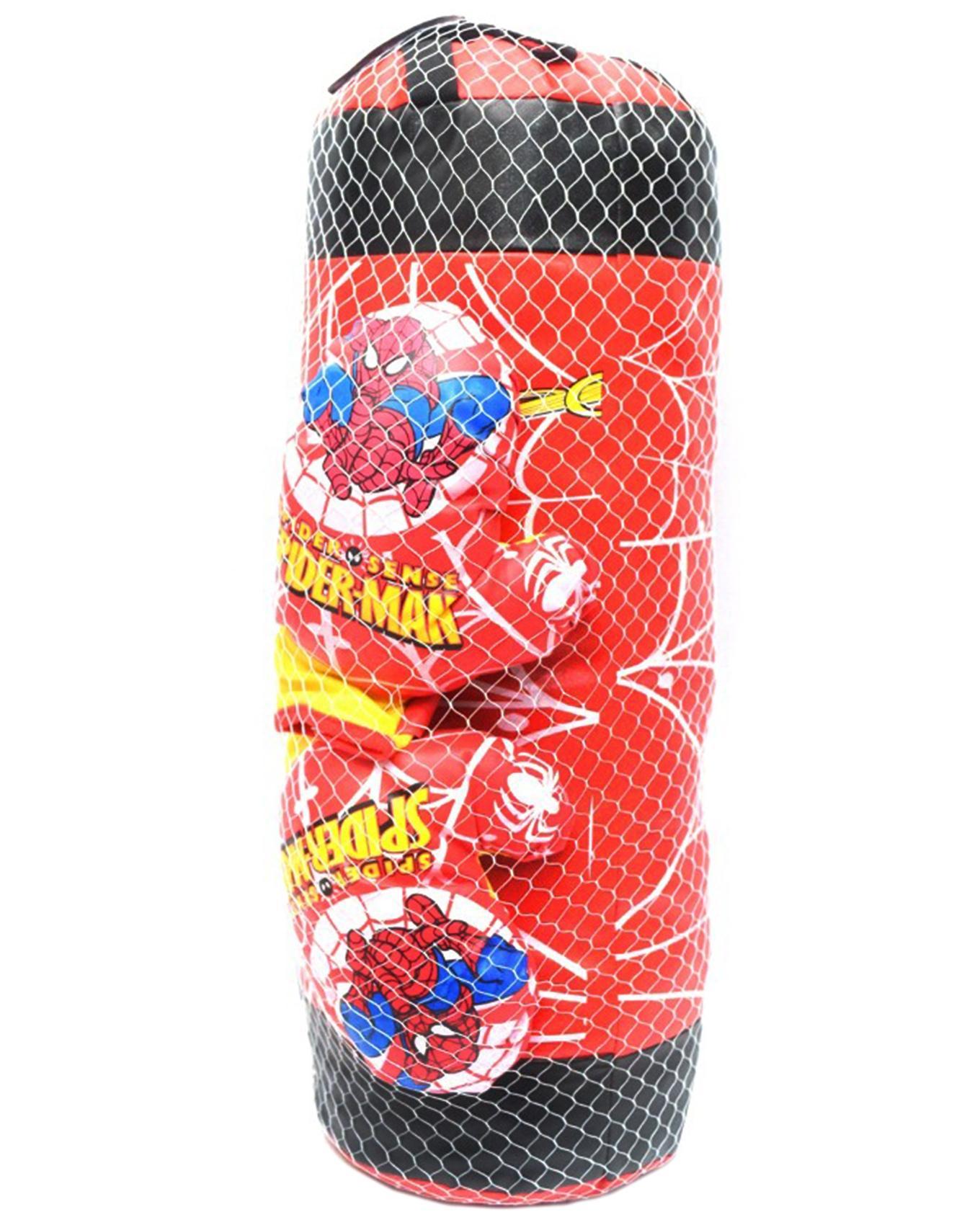 Spiderman Kids Children's Sports Boxing Set Punching Bag With Hand ...