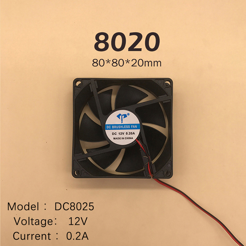 DC Brushless Fans Computer Case Cooling Fan 5V 12V 24V Sleeve Bearing CPU Cooling Fan with Two ...