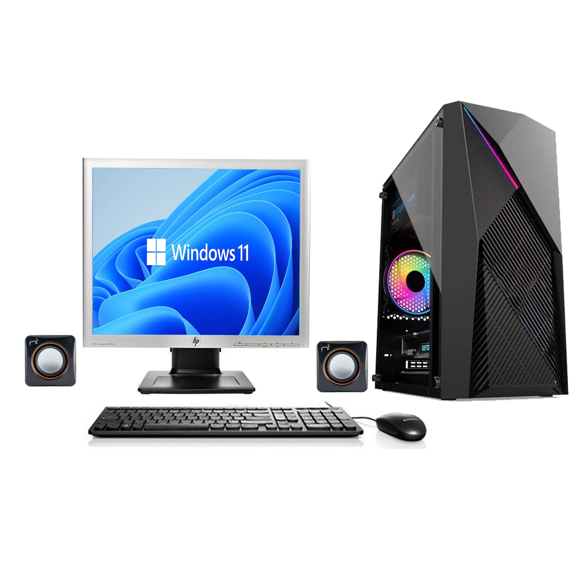 Core i3 H55 Desktop Computer 4GB RAM 500GB 19inc Monitor Ful lSet ...