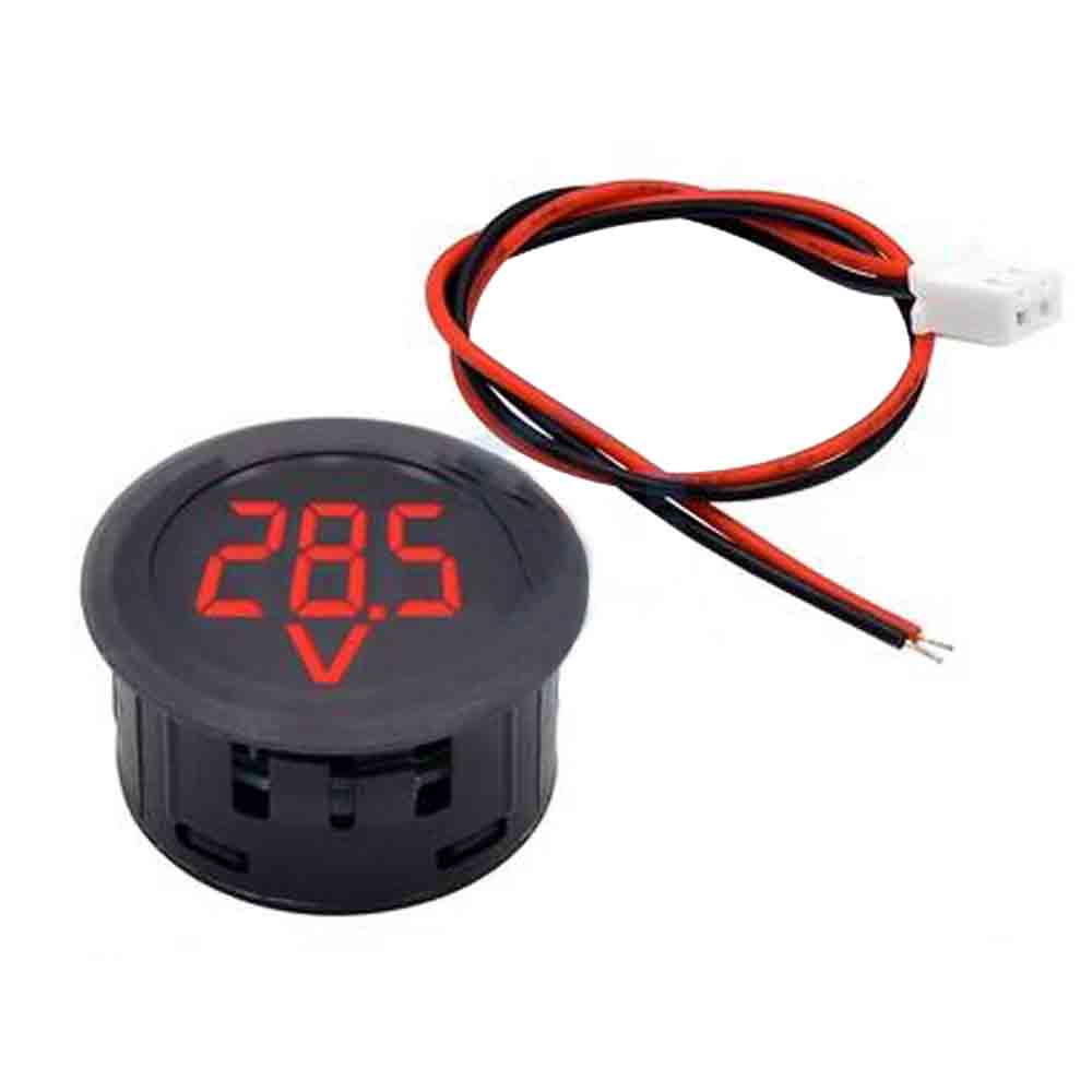 DC5-100V Digital Voltmeter LED Digital Display Circular Voltmeter Car ...