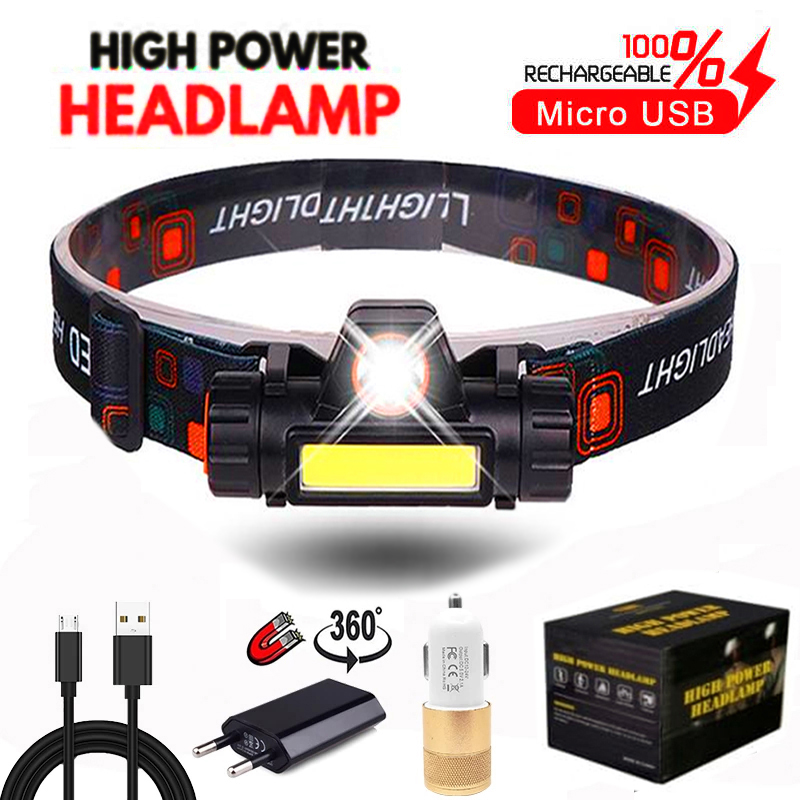 LED Headlamp Fishing Camping Headlight High Power Lantern Head Lamp ...