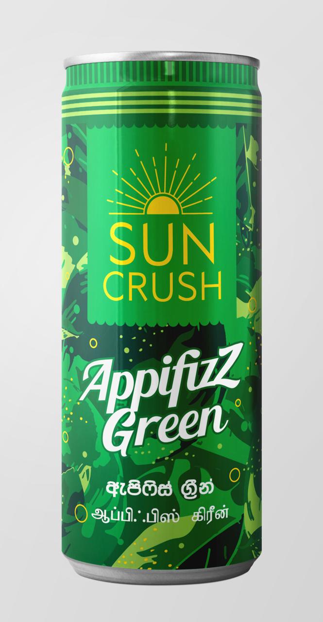 Sun Crush Carbonated Appifizz Green Drink 250ml | Daraz.lk