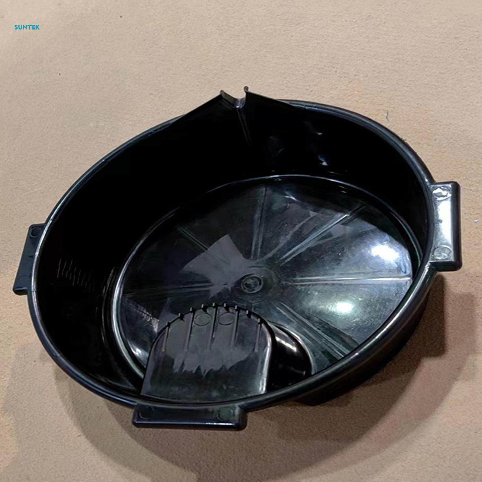 Oil Drain Container Oil Change Pan Heavy Duty Easy Cleaning Prevents ...