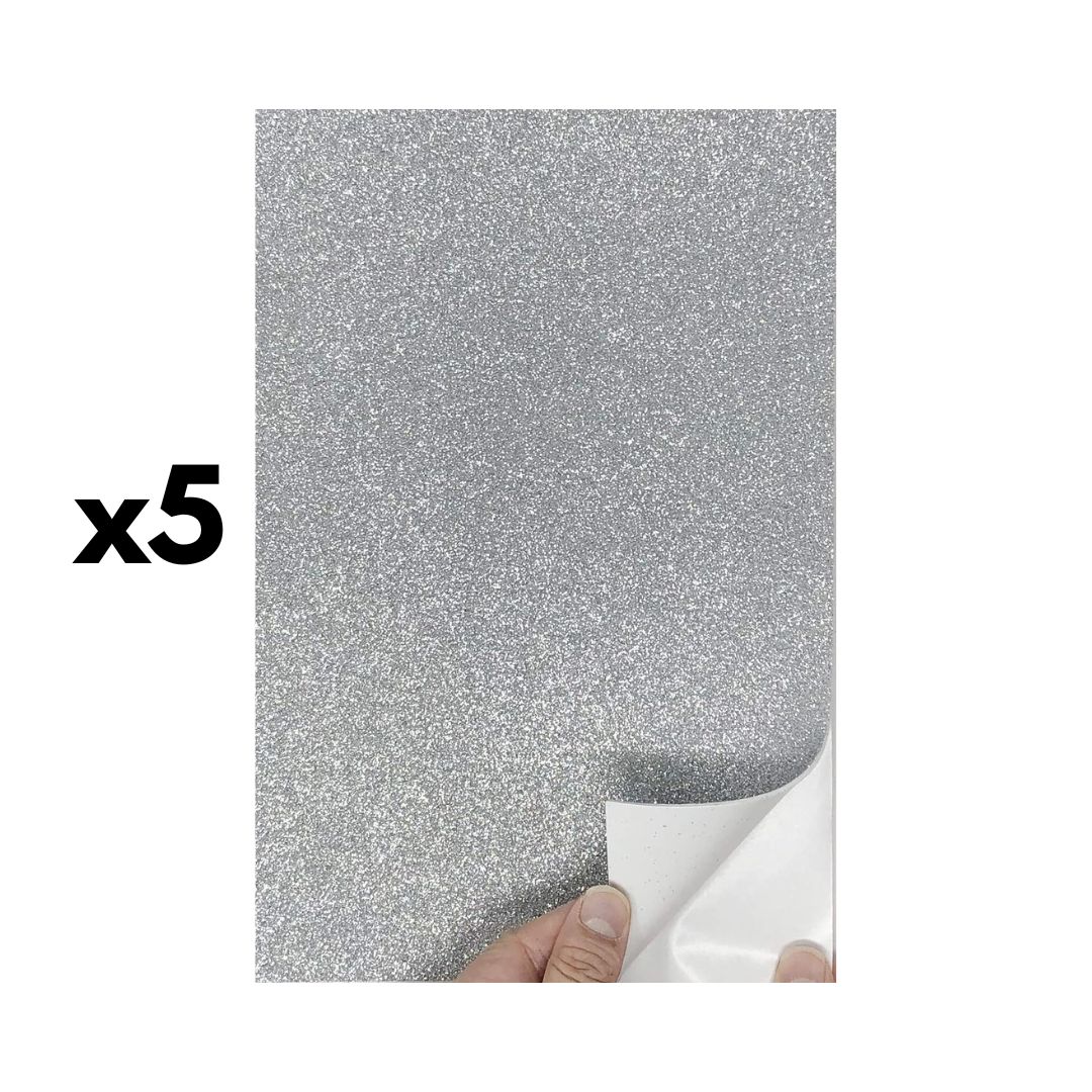 A4 Size Glitter Foam Sticker Sheets, Adhesive Backing, For Paper Crafts ...