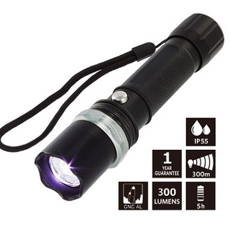 Flashlight Torch SWAT 3.7V LED Rechargeable Flash Light Heavy Duty ...