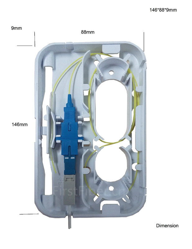 Ftth Odn Ftth 1 Core Fiber Termination Box 1 Port 1 Channel Socket ...