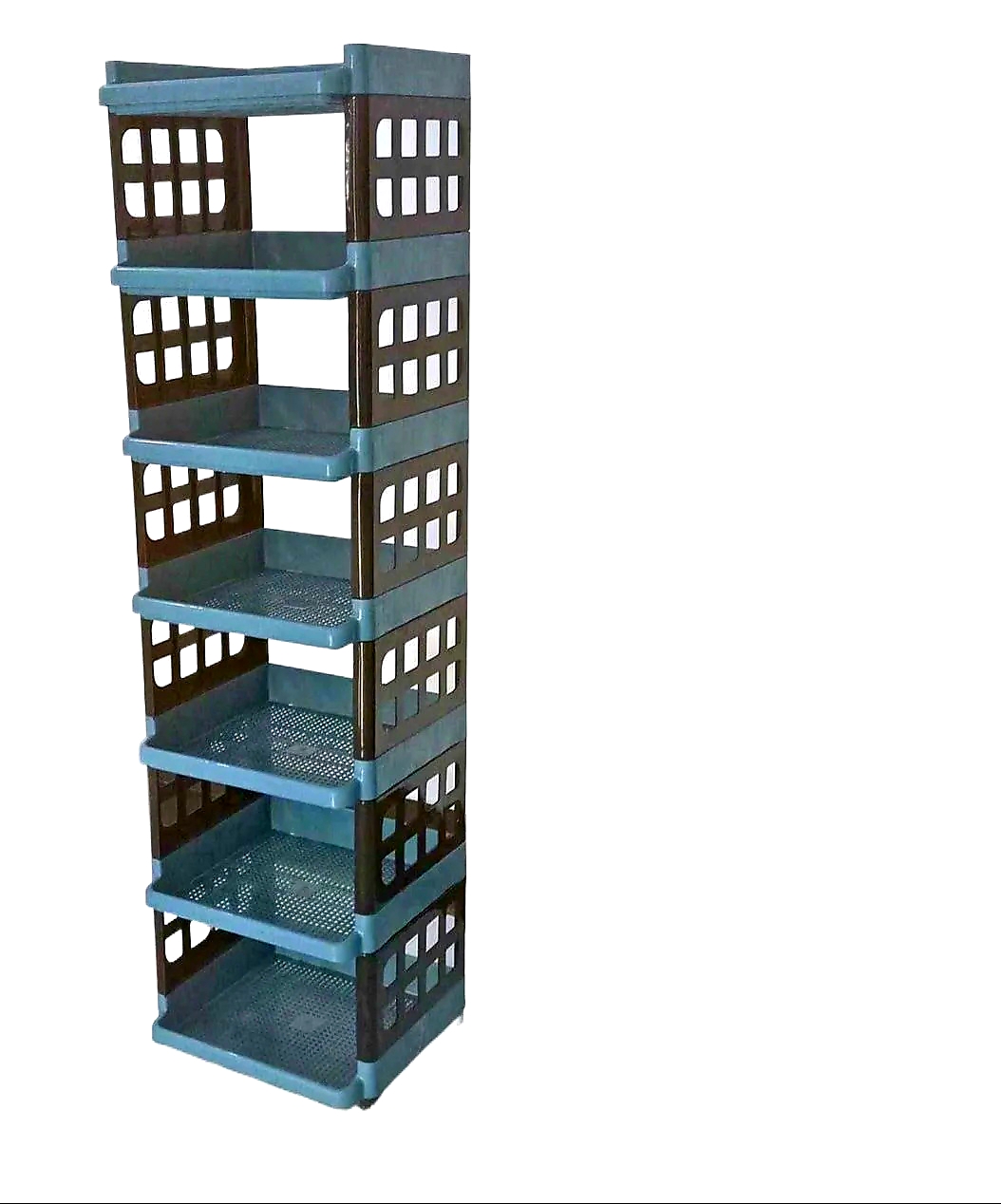 7 Layer Multipurpose Plastic Bookshelf |Portable Storage Shelve for ...