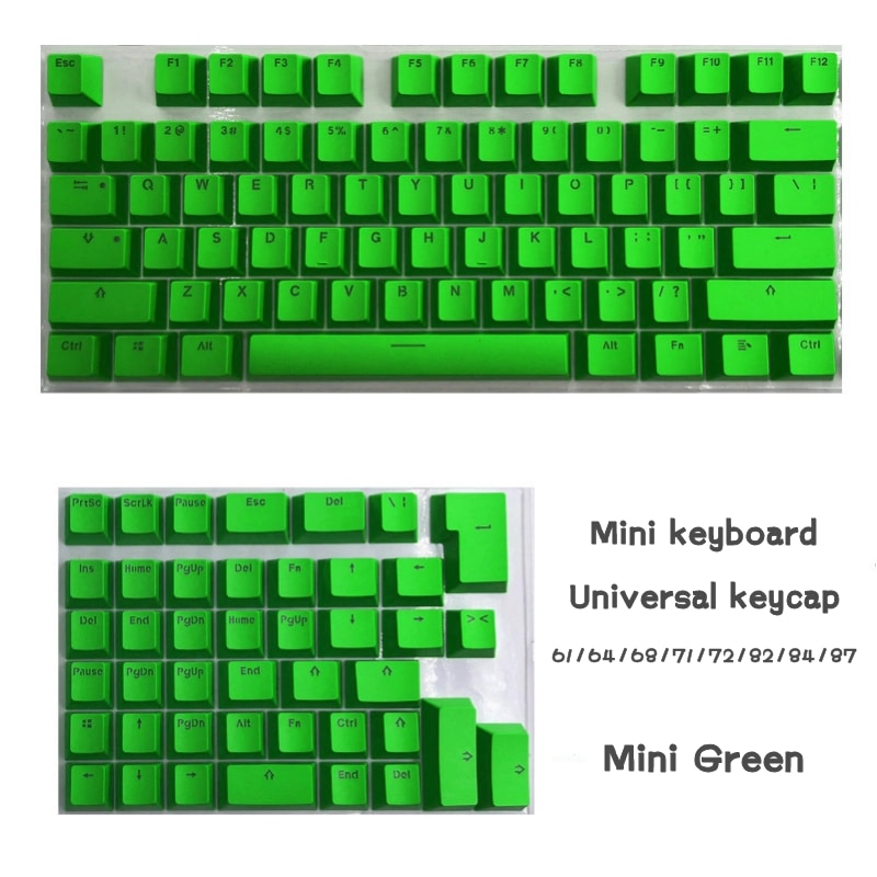 118 Keys PBT OEM Keycaps Gaming Mechanical ISO Layout 61/64/68/71/82/84 ...