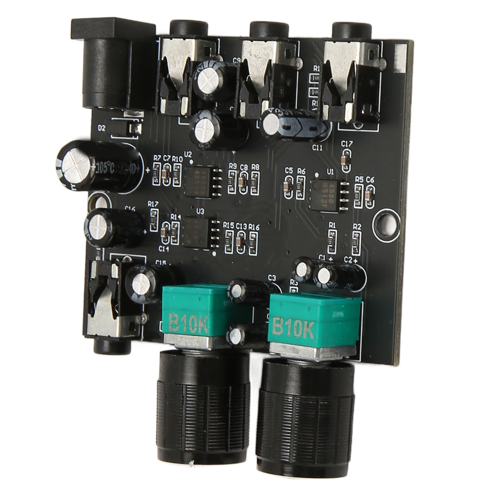 2 Way Sound Mixer Professional 2 in 2 Out Low Noise Stereo Sound Mixer ...