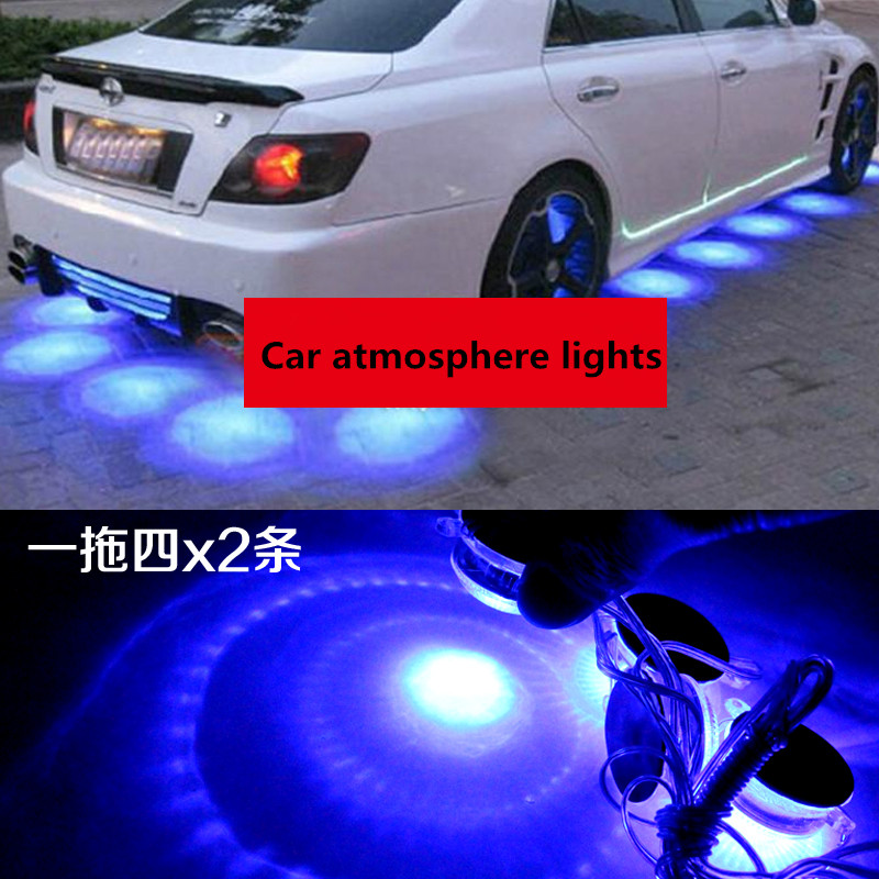 12V Colorful LED Under Car Flashing Light Kit chassis Lights Truck ...