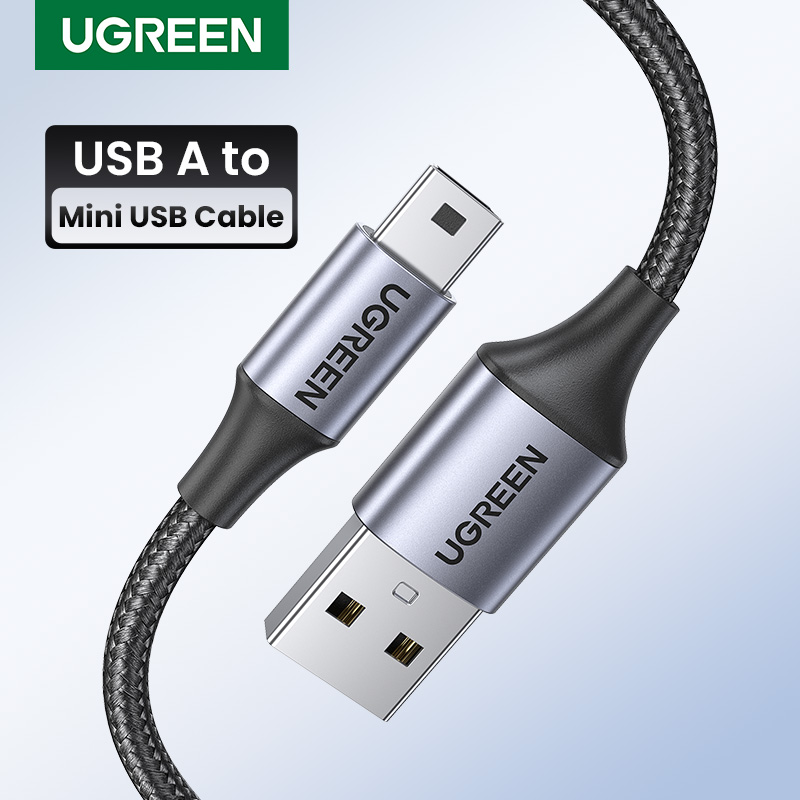 UGREEN Mini USB Cable Braided USB 2.0 to Mini B Cable Data Transfer ...