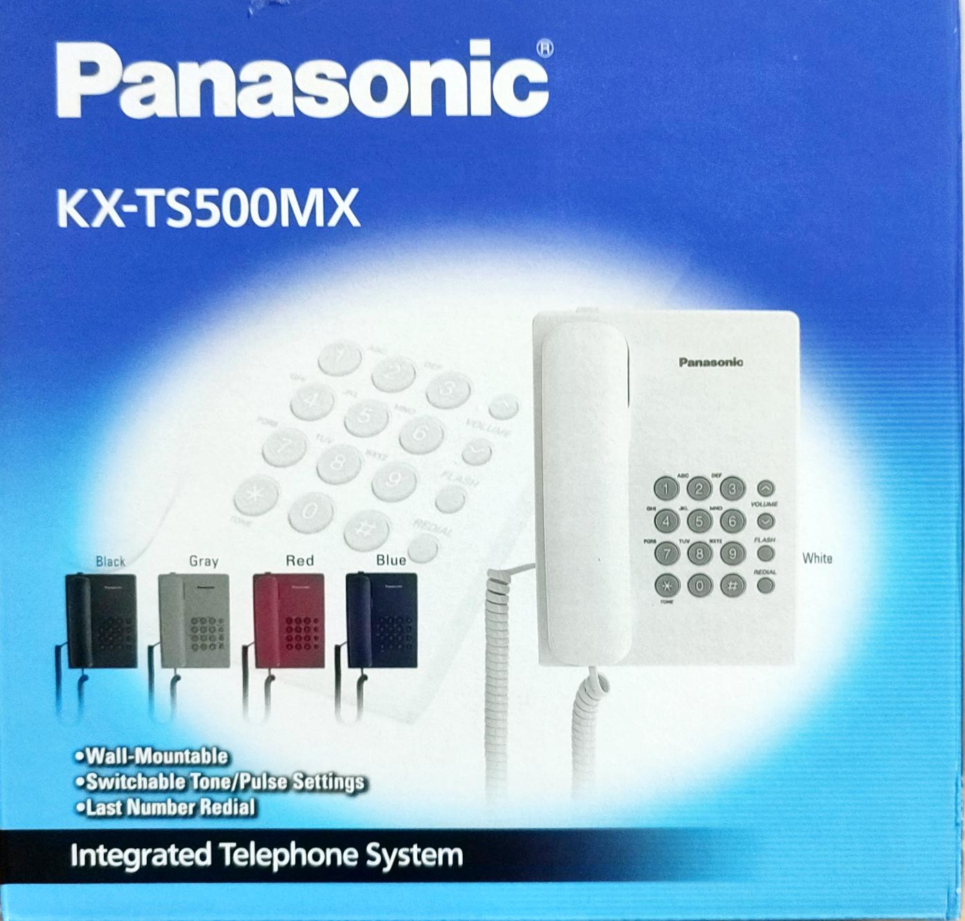 Panasonic KX-TS500MX Single Line Corded Phone White | Daraz.lk