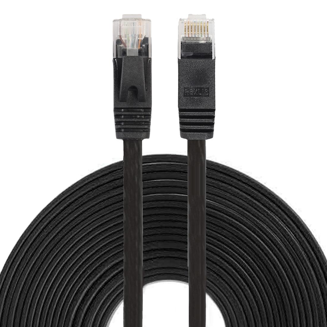 【Simple 3C】10m Ultra-thin Flat Ethernet Network LAN Patch RJ45 | Daraz.lk