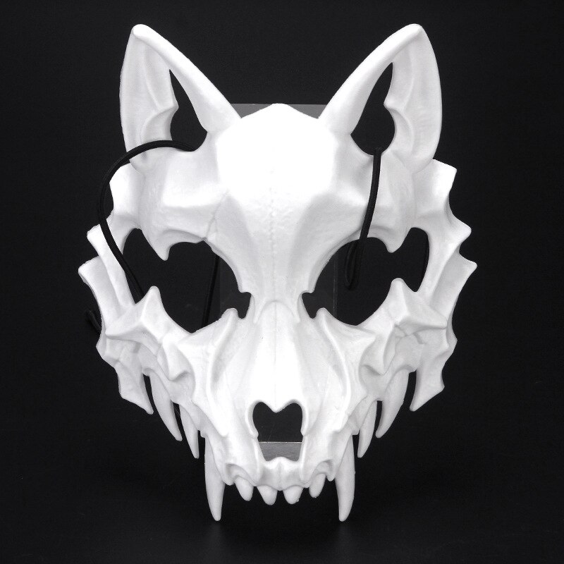 Halloween 3D Skeleton Masks Horror Skull Half Face Mask Horror Demons ...